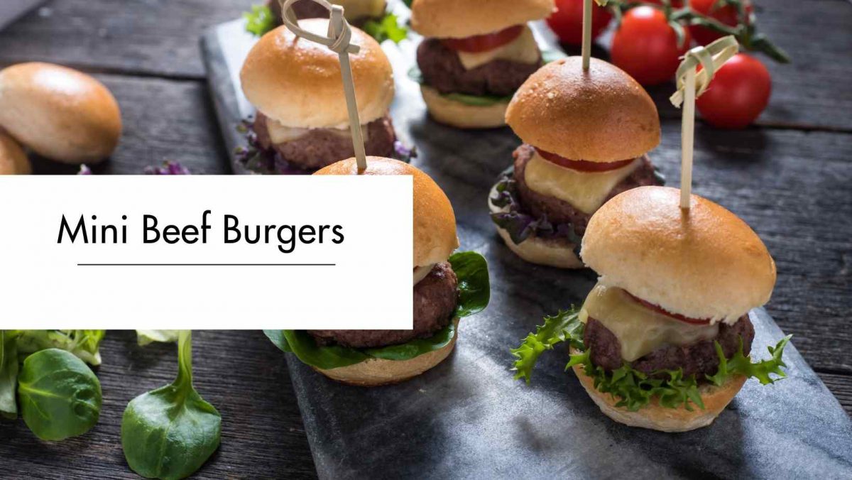 Mini Beef Burgers - Lionel Hitchen